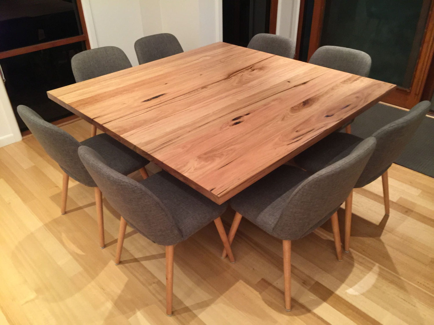 Recycled timber square dining table - Lumber Furniture