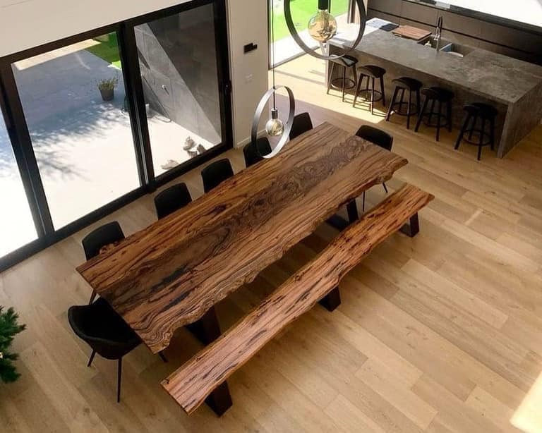 Marri Live Edge Dining Table – Handmade Excellence - Lumber Furniture