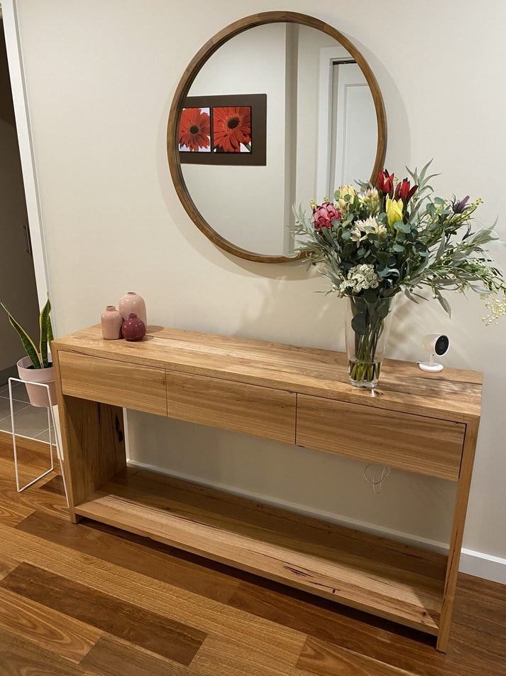 Norway Console Table - Messmate Max Feature / 40cm D x 1 m L x 80cm H ...